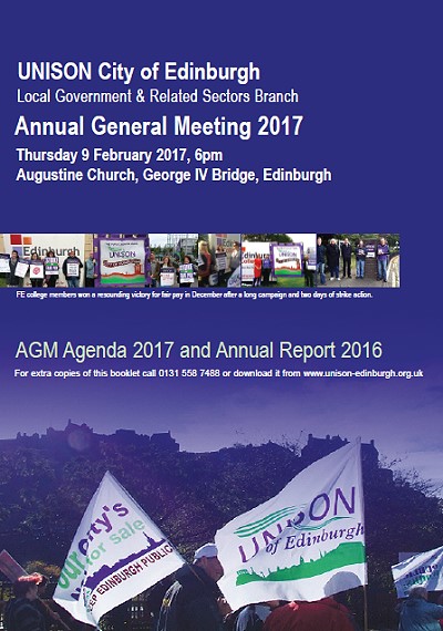 Annual General Meeting 2017 - UNISON City of Edinburgh