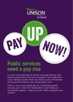 Unions submit local government 2018 pay claim - UNISON City of Edinburgh