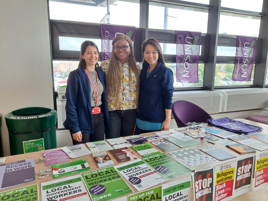 Year of the Black Workers & Pay Campaign Stall - UNISON City of Edinburgh